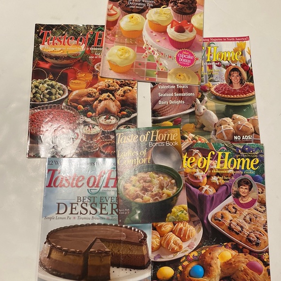 Other | 5 Vintage Taste Of Home Magazines With Bonus Book | Poshmark